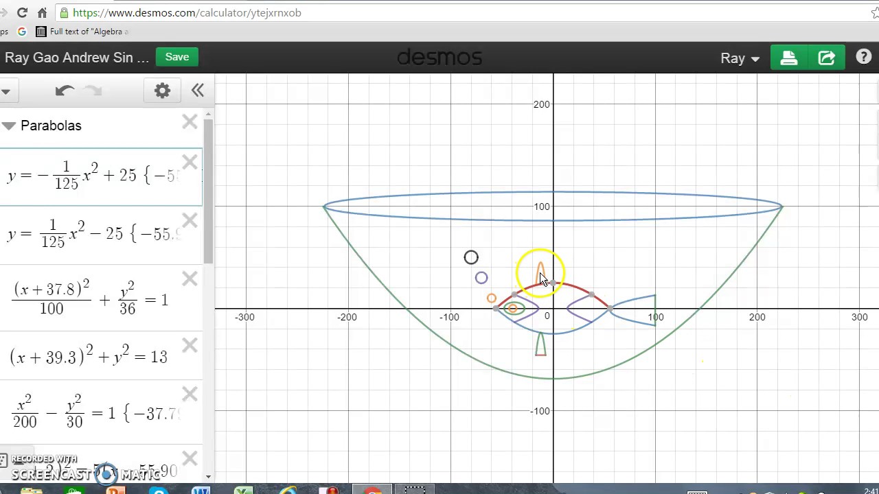 Conics Project - YouTube