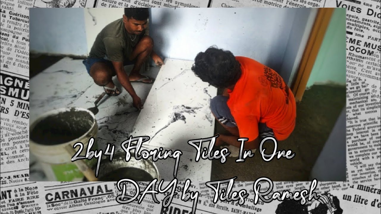 How To Install 𝟮by𝟰 Tiles In 𝗙𝗟𝗢𝗥𝗜𝗡𝗚 Tiles by Tiles Ramesh - YouTube