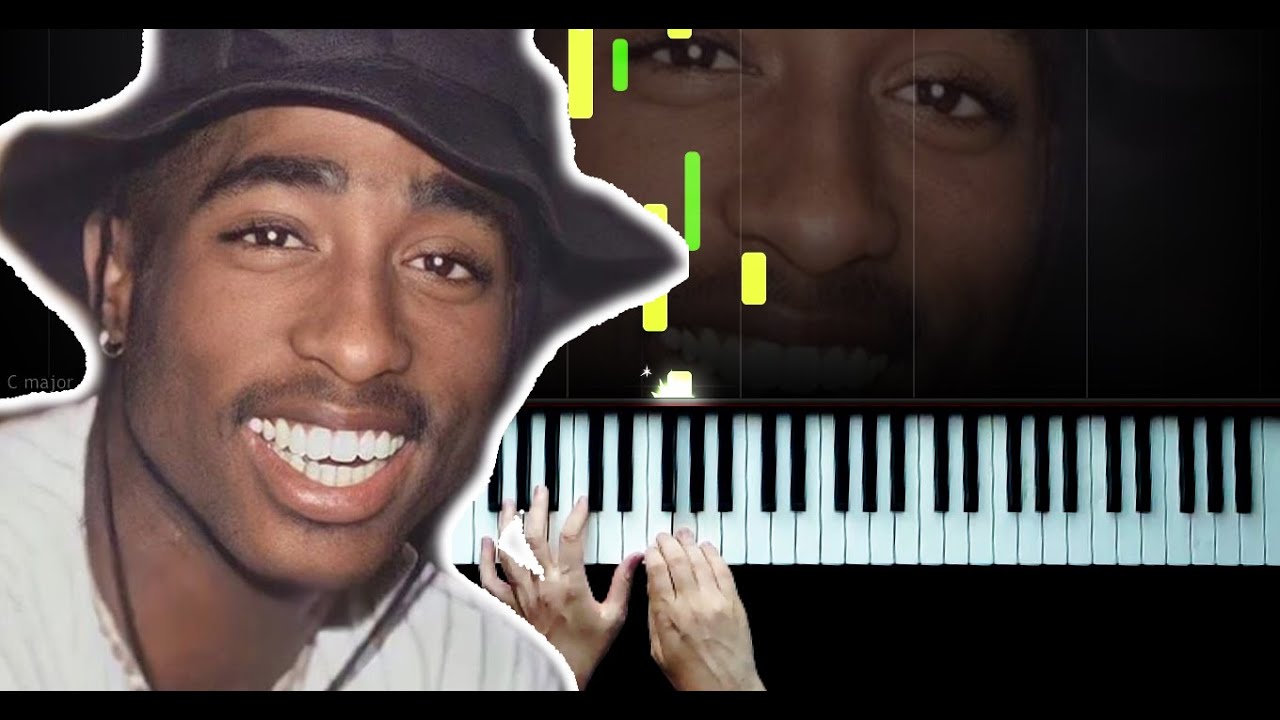 2Pac - Smile - Easy Piano Tutorial - YouTube