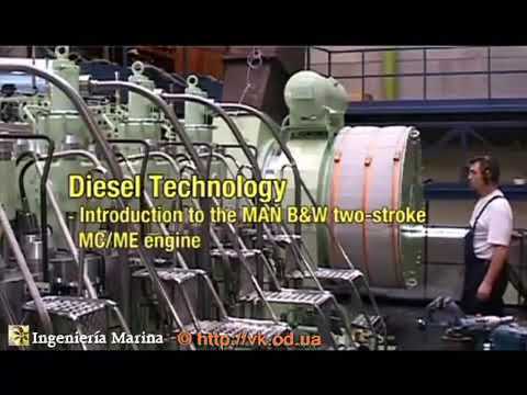 MAN B&W MC vs ME engines - YouTube