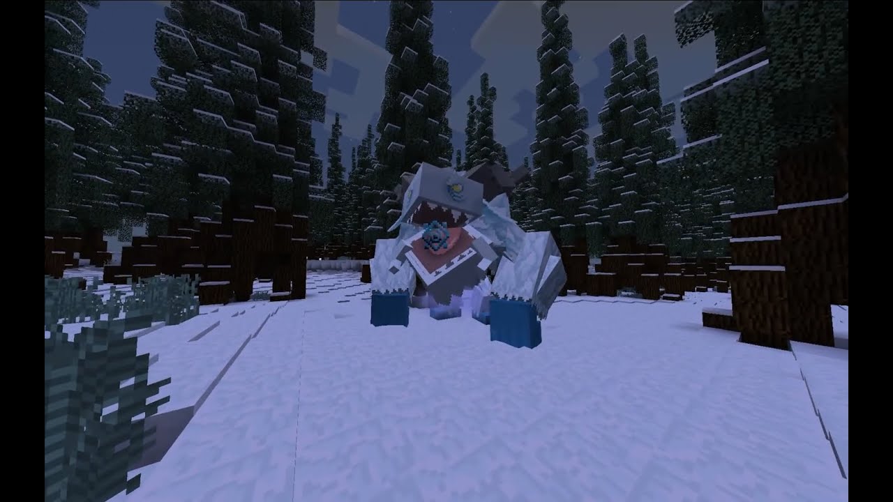 Yeti (Frostmaw) vs. All Mutant Mobs [Minecraft] - YouTube