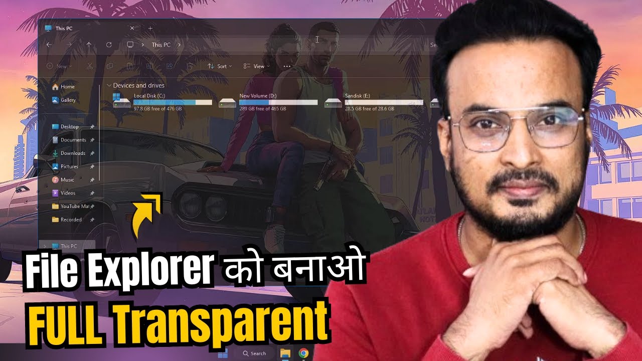 Make Windows 11/10 File Explorer FULLY Transparent⚡️(FREE) - YouTube