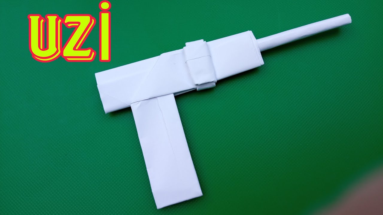 Easy Paper Uzi Making / Easy Origami - YouTube