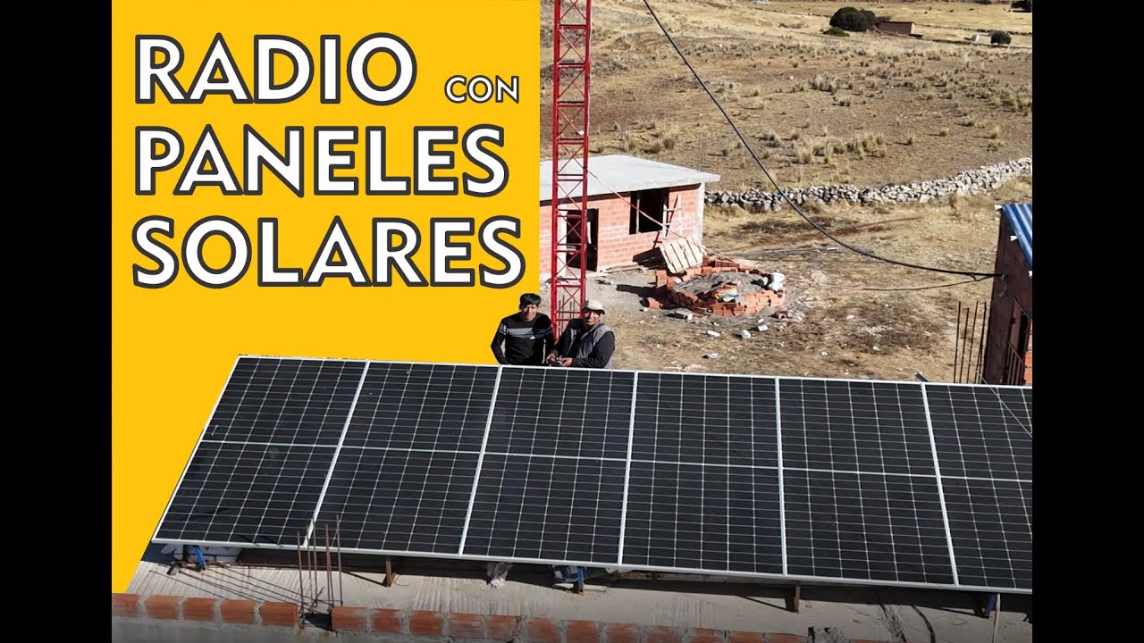 utilizando paneles solares para estación de radio - YouTube