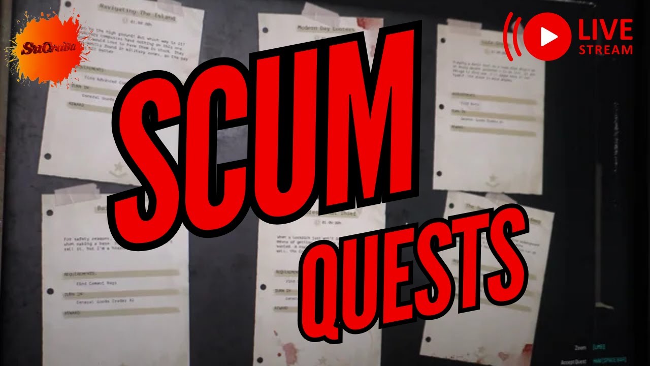 SCUM - Fame Seekers - Quests , Mecs and Turrets - YouTube