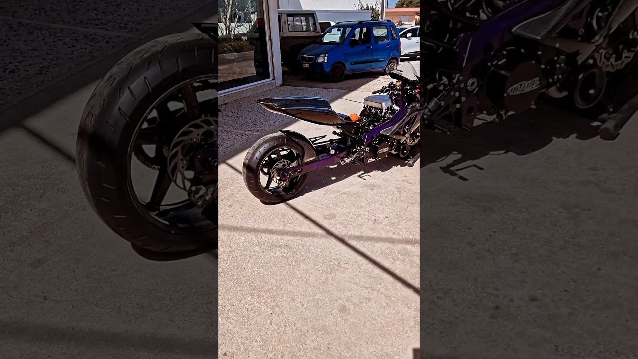 Suzuki gsxr 1000 carbon Dragster by tzanidakis - YouTube