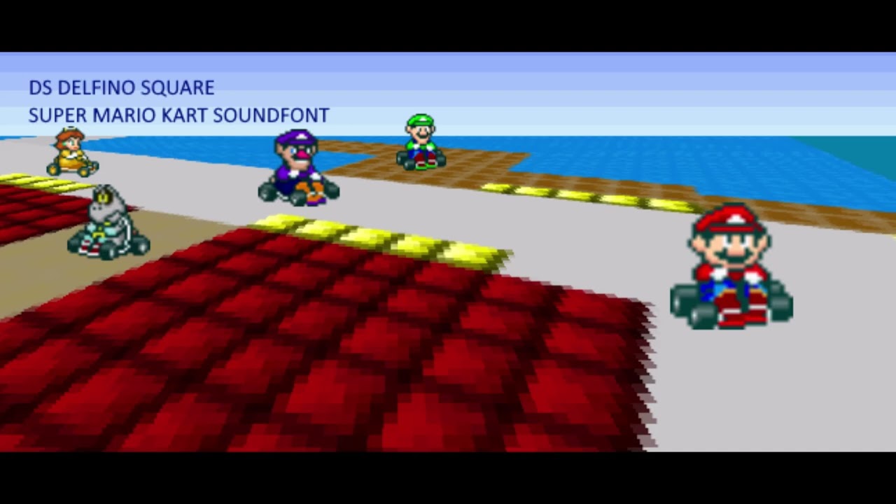 Ds Delfino Square Super Mario Kart Soundfont Youtube