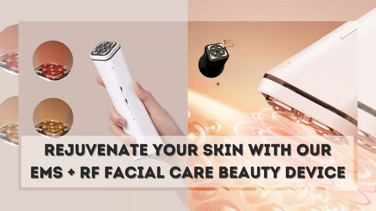 EMS + RF Facial Care Beauty Device - Face Lifting Wrinkle Reduction, 3 ...