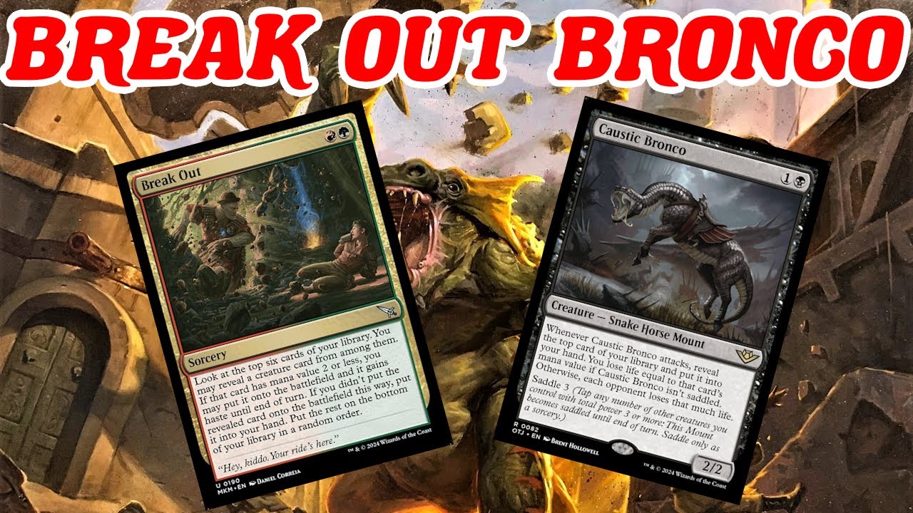 BREAK OUT BRONCO! Legacy four colour Zoo aggro MTG - YouTube