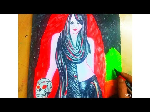 Scary Drawings - How To Draw a Ghost Girl Scary Step by Step ...