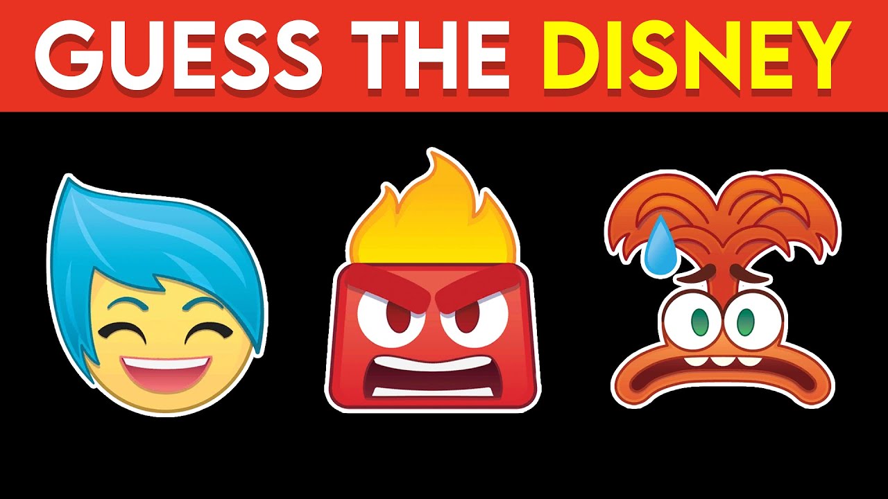 Guess The Disney Movie By Emoji | 100 Emoji Puzzles - YouTube