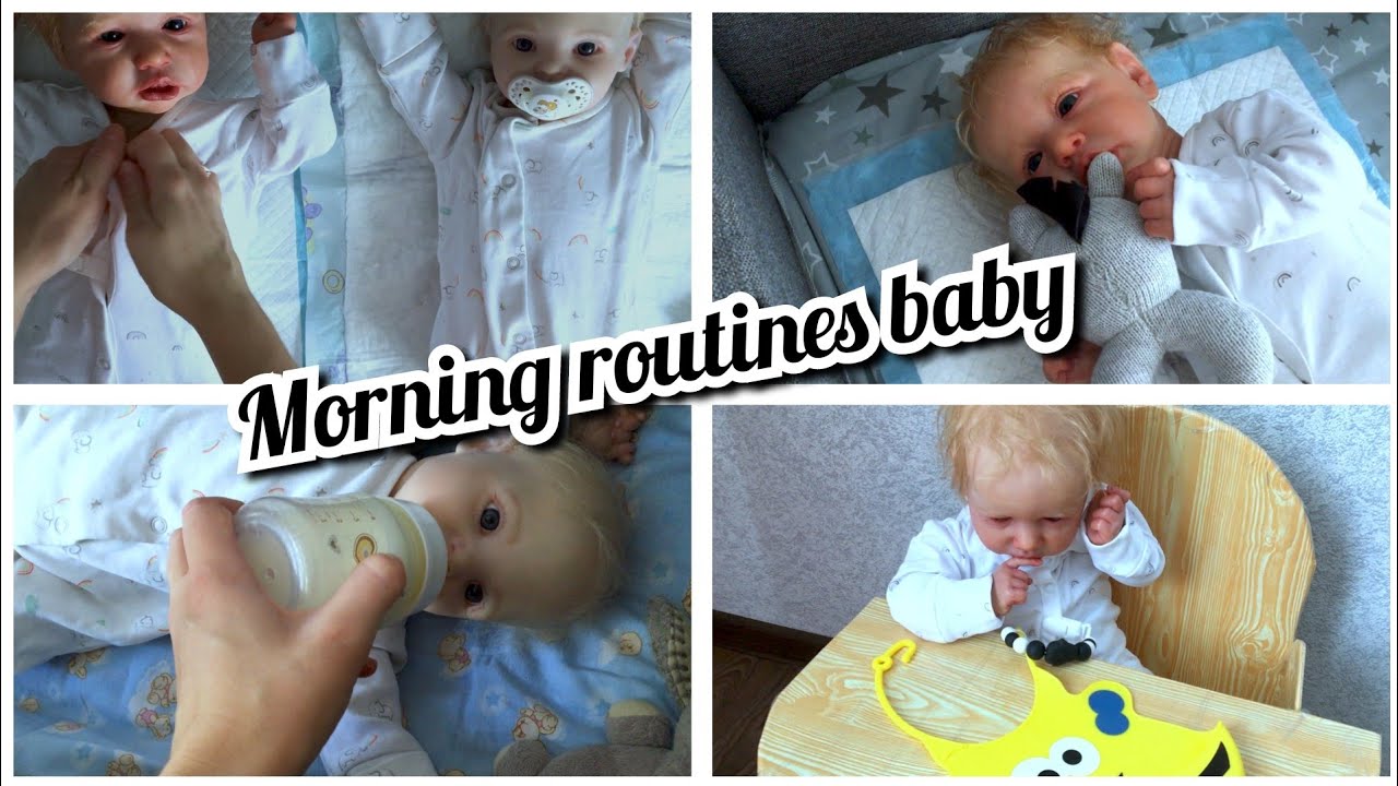 УТРО С ДВУМЯ РЕБОРНАМИ baby dolls morning routines 9/06/24#reborn #топ ...