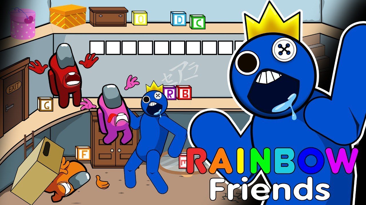 어몽어스 VS Rainbow Friends AMONG US ANIMATION - YouTube