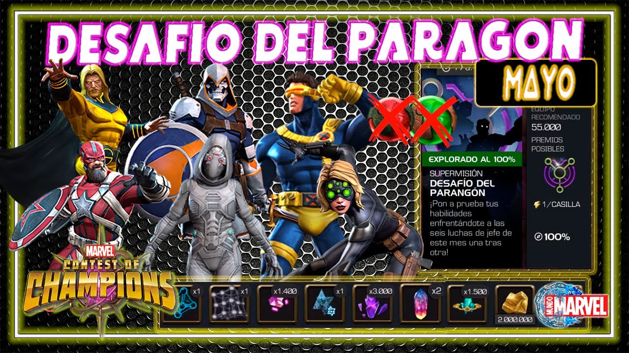 🌎DESAFIO DEL PARAGON🌎 MAYO - Marvel Contest of champions - YouTube