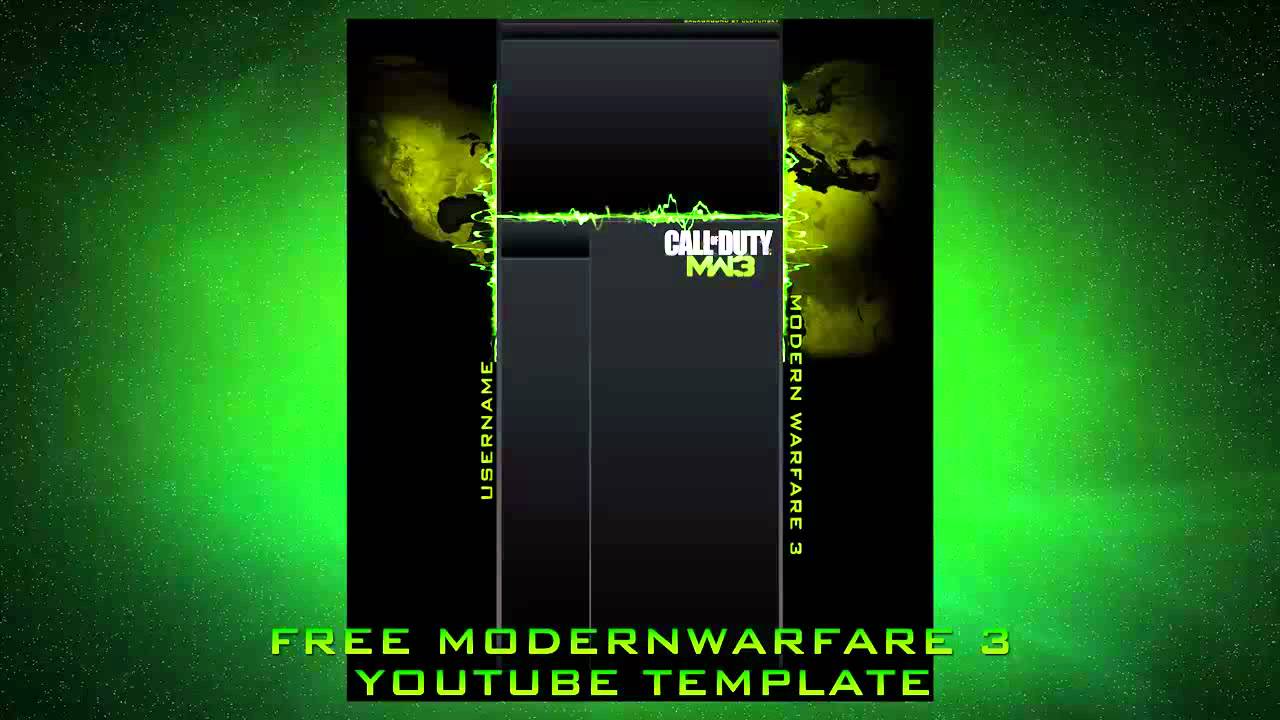 Modern Warfare 3 Youtube Background Template [FREE][DOWNLOAD LINK ...