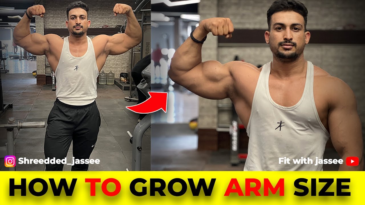 How to grow arms size || fitwithjassee ||Health and fitness tips - YouTube