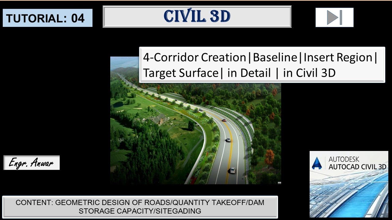 4-Corridor Creation| Baseline | Insert Region | Target Surface| in ...