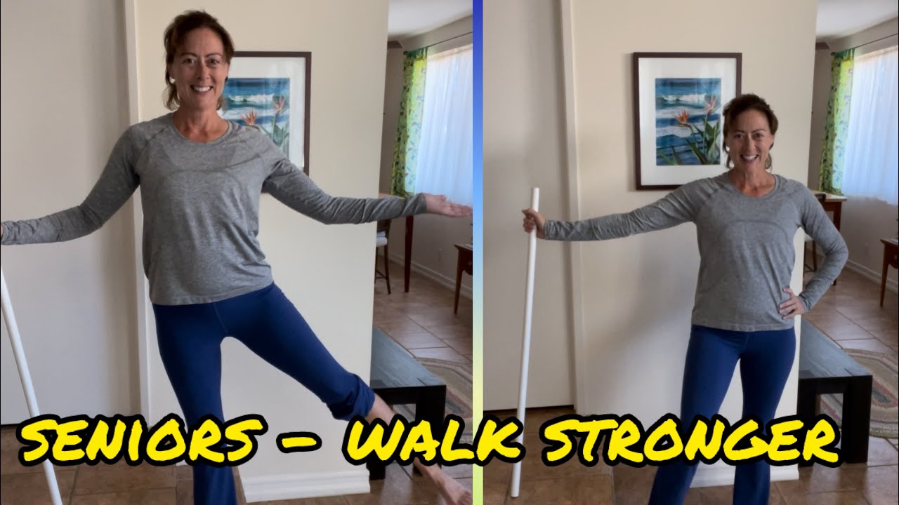 Seniors - walk stronger with step-ups - YouTube
