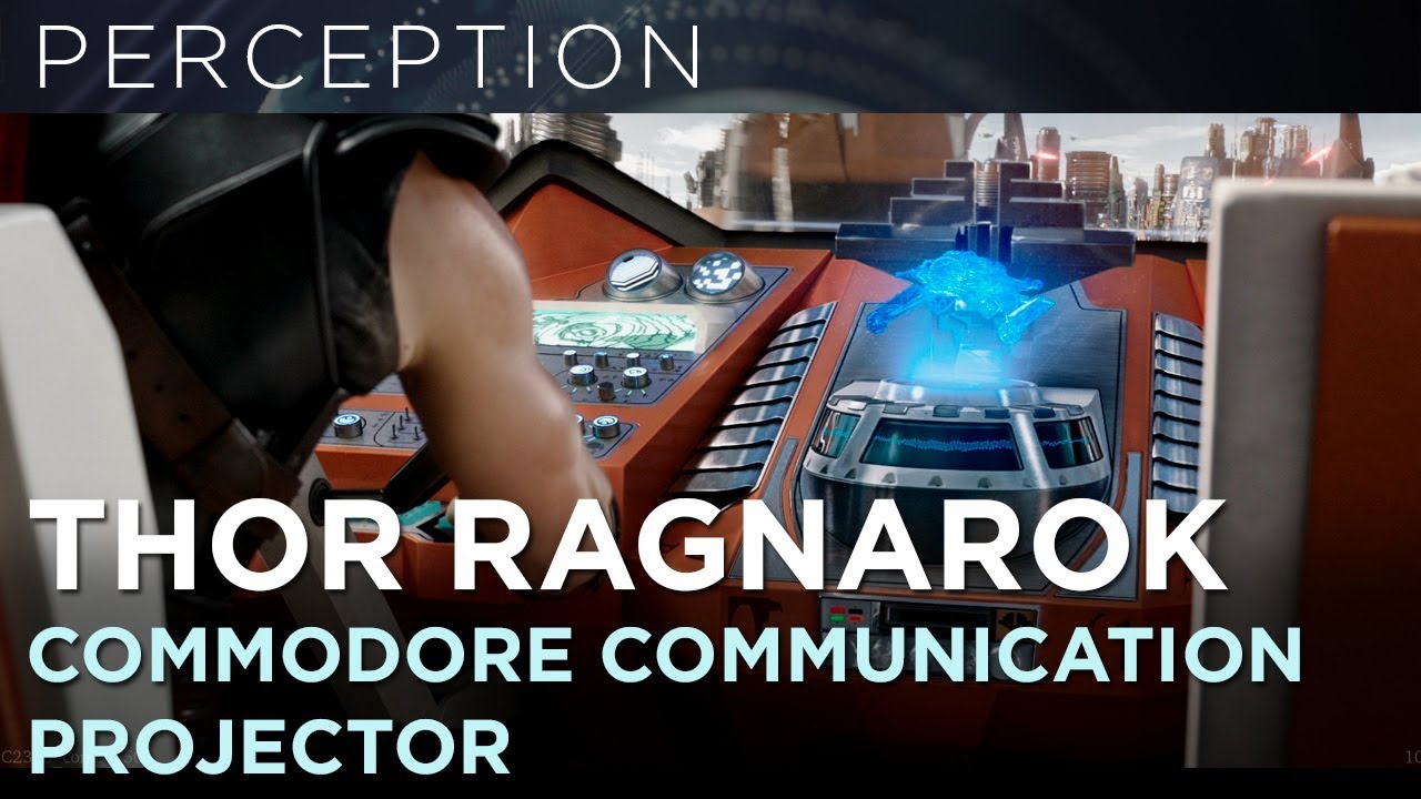 THOR RAGNAROK Flying Commodore ship with communication projector - YouTube