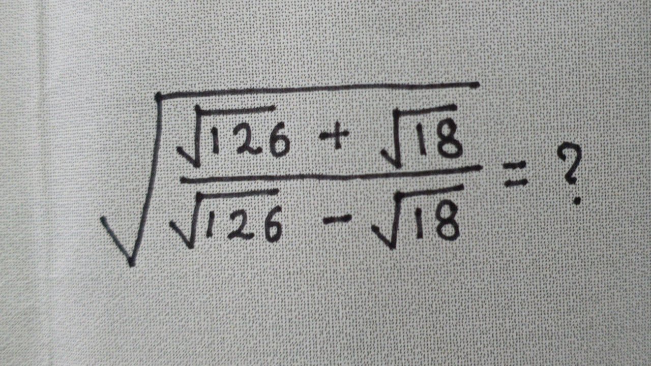 Turkey || Can you solve?|| Nice Algebra Square Root Simplification Problem - YouTube