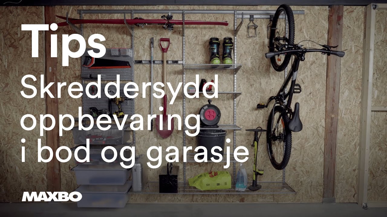 Skreddersydd oppbevaring i bod og garasje - YouTube