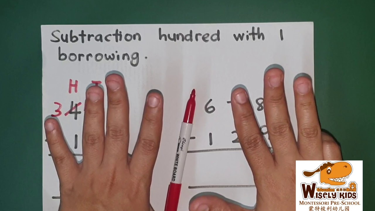 Subtraction Hundred With 1 Borrowing YouTube subtraction-hundred-with-1-borrowing-youtube