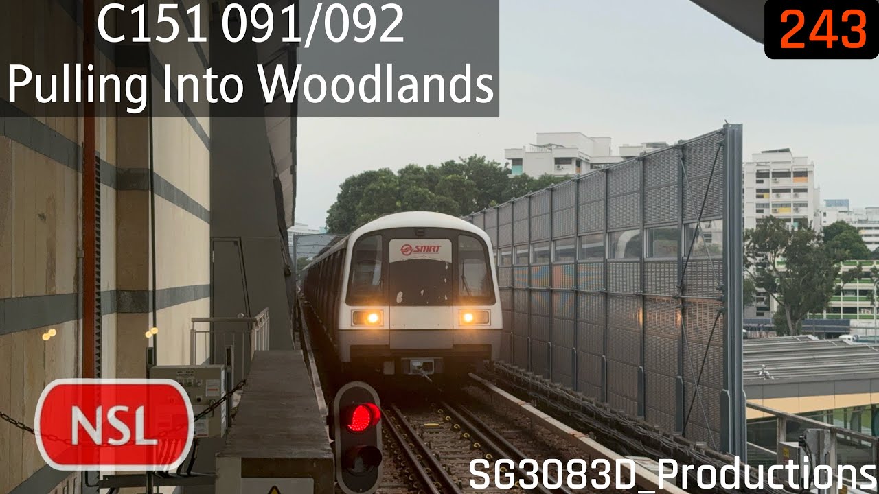 [SMRT][Third Rail Sparks!] KHI C151 [091/092] - Pulling Into NS9 ...