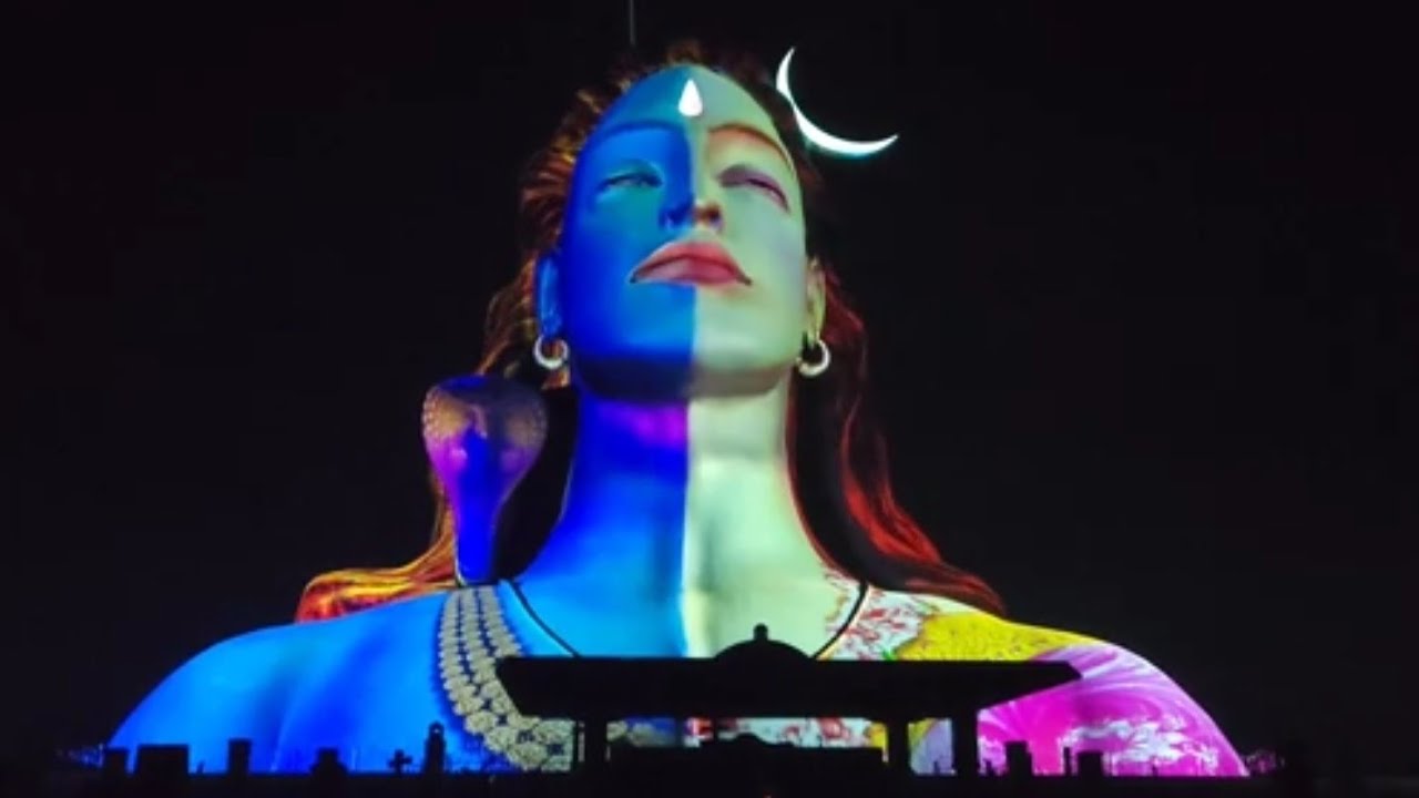Adiyogi Light Show | Isha Foundation Tour 2021 - YouTube
