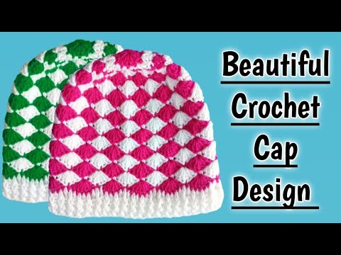 Beautiful Croshiya Cap Designs || Stylish Crochet Caps || Style with ...