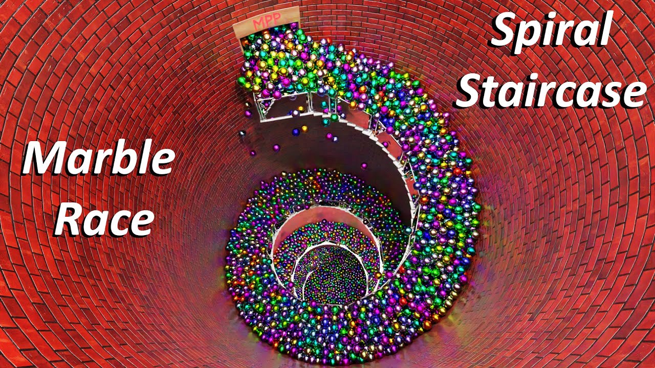 Marble Race Spiral Staircase - YouTube
