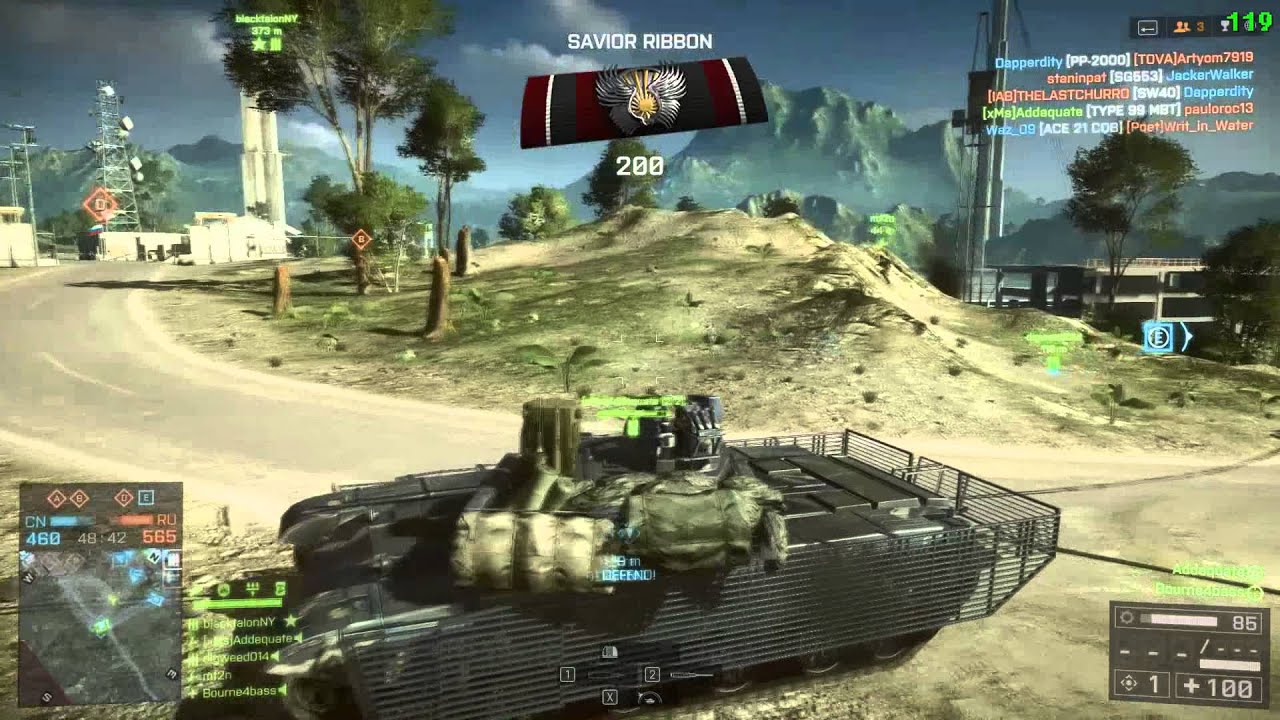 BF4 - Tank 49 Kill Streak - 50-1 - Unedited Gameplay 1080P Rogue ...