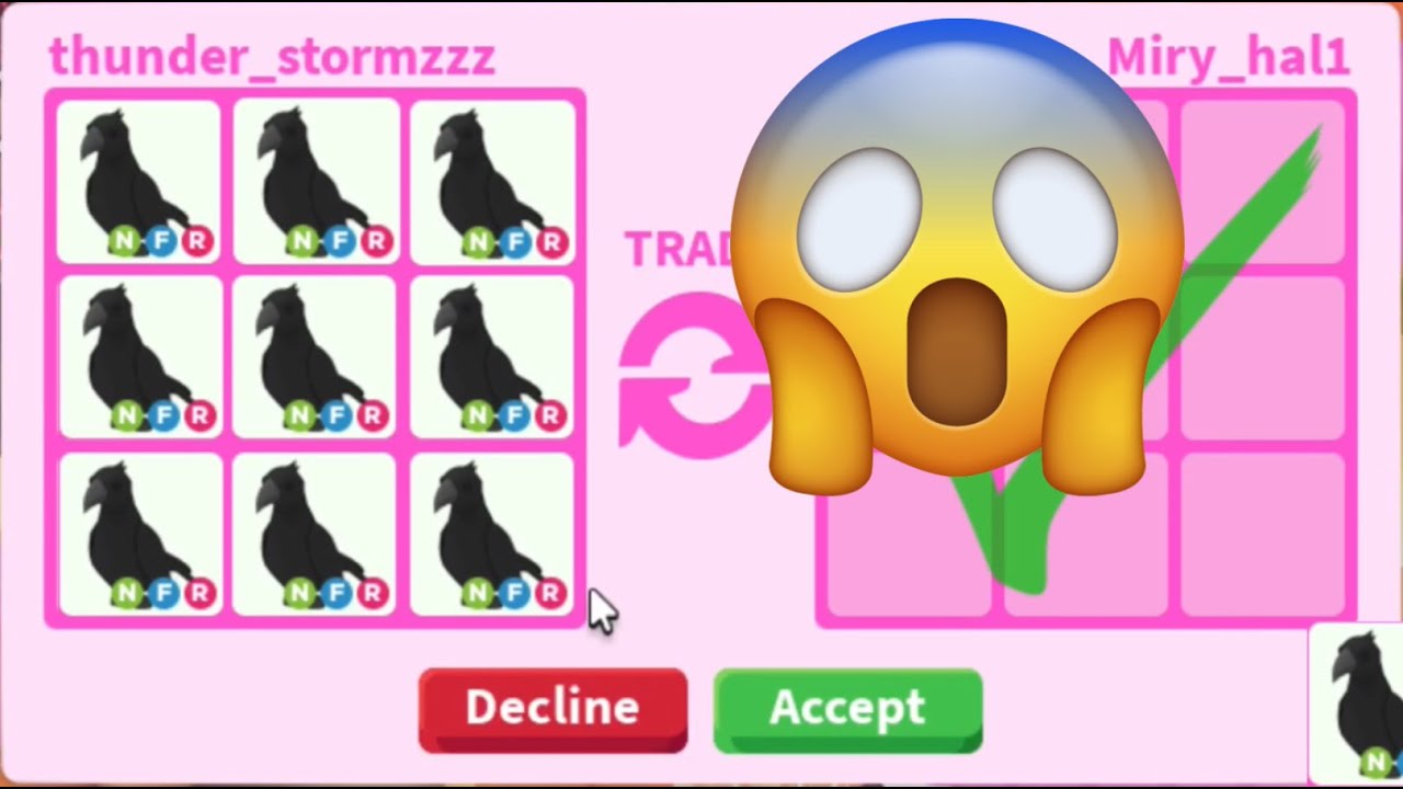 7 HUGE WIN/FAIR!😳 OFFERS FOR MY NEON CROW IN ADOPTME ROBLOX - YouTube