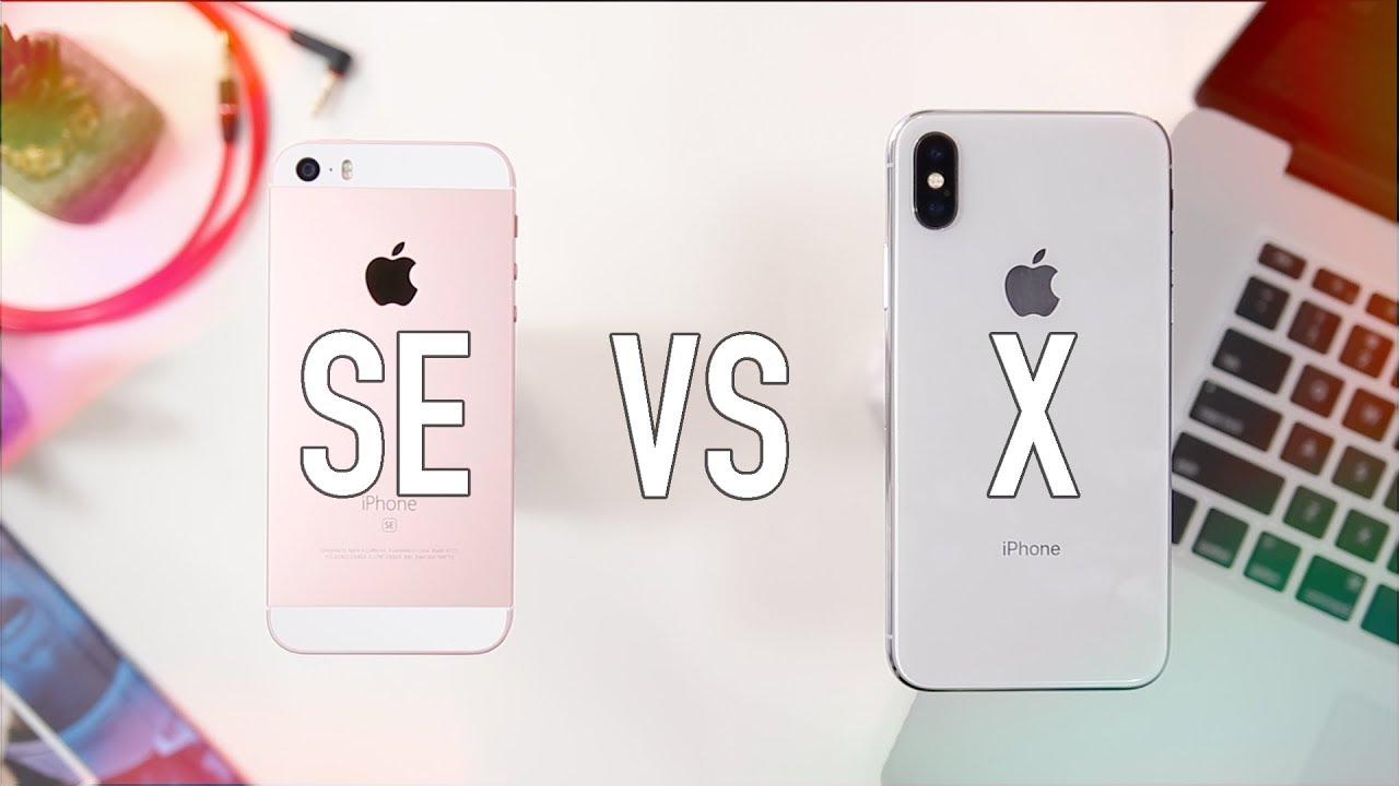 Apple iPhone SE VS iPhone X Review in 2020 / 2018 - YouTube