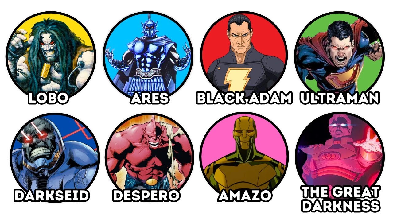 The Most Dangerous DC Villains Ranked In Order Of Strength - YouTube