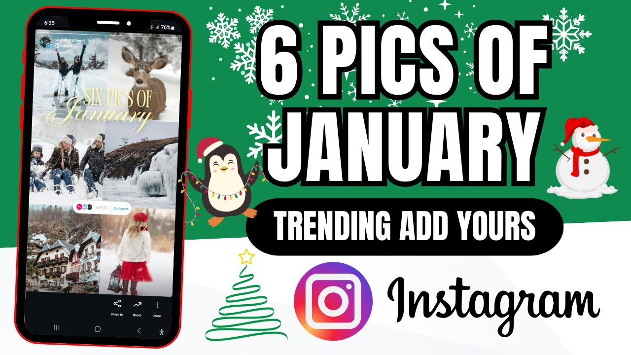 6 Pics of January I Trending Instagram Add Yours Template (2025) - YouTube
