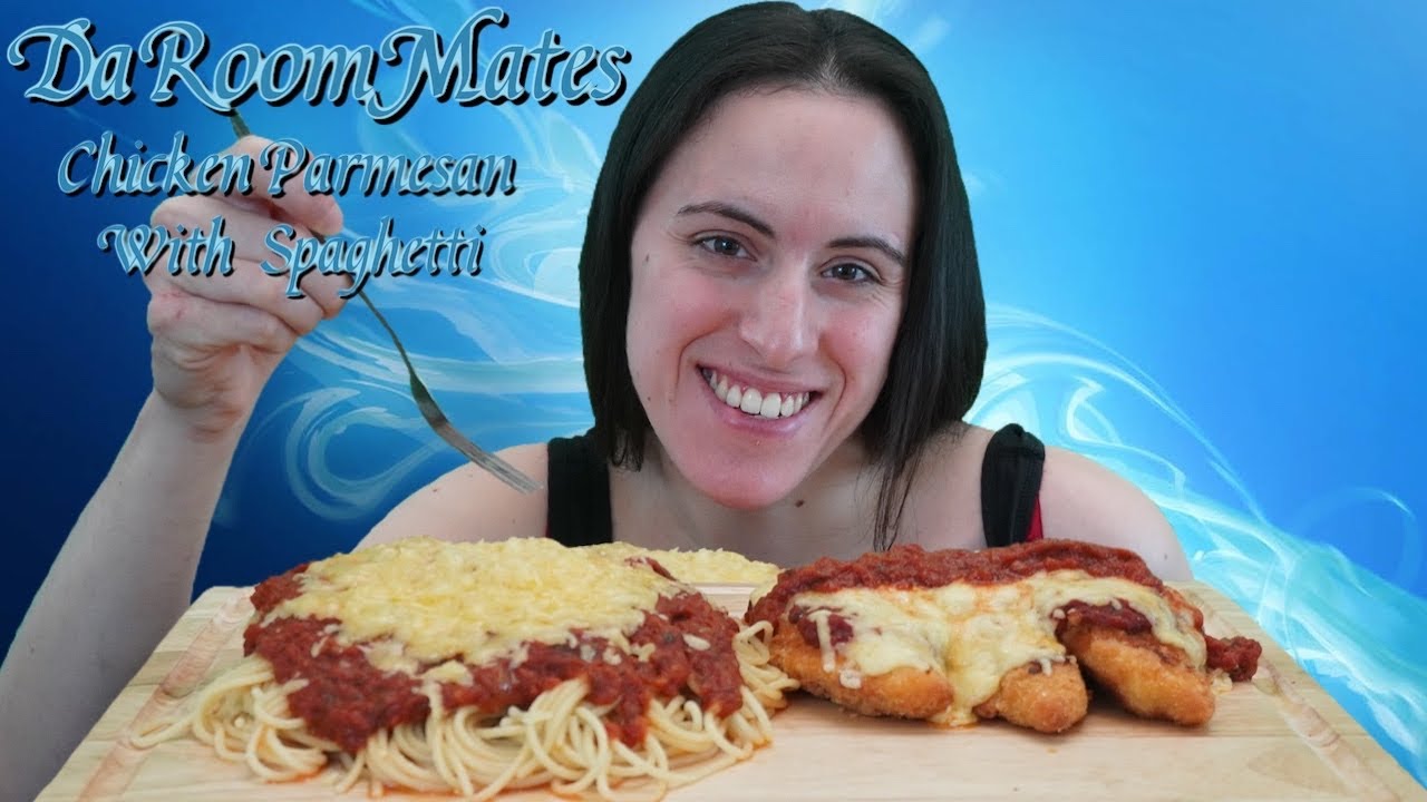 CHICKEN PARMESAN & SPAGHETTI MUKBANG EATING SHOW [ Fresh From Keisha's ...