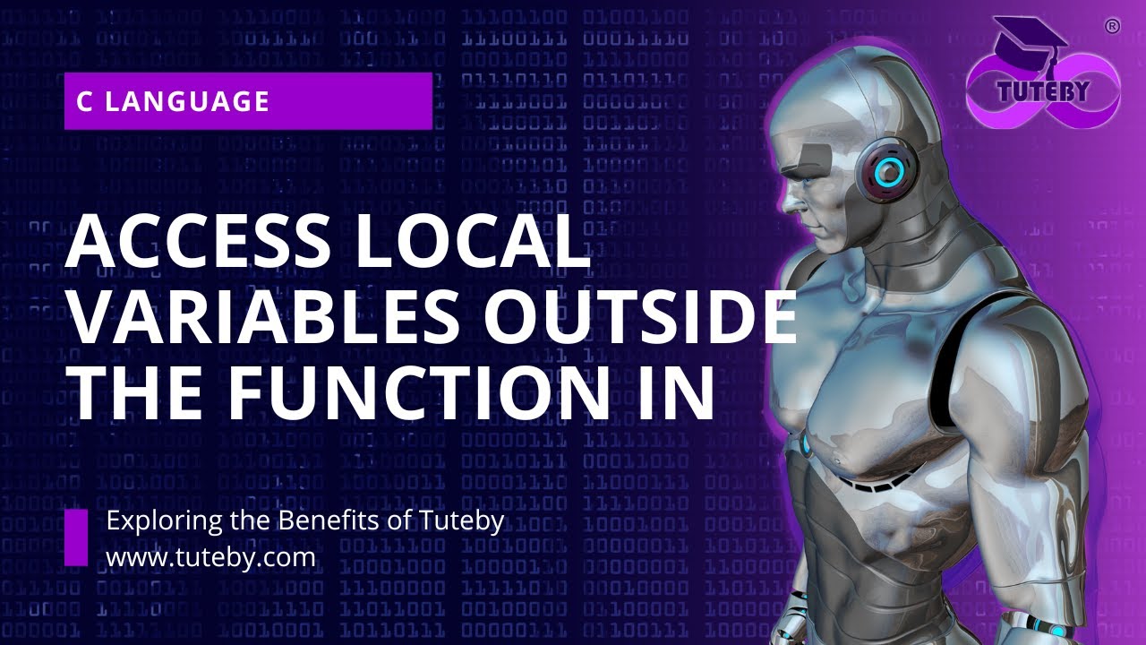 Access local variables outside the function in C language - YouTube