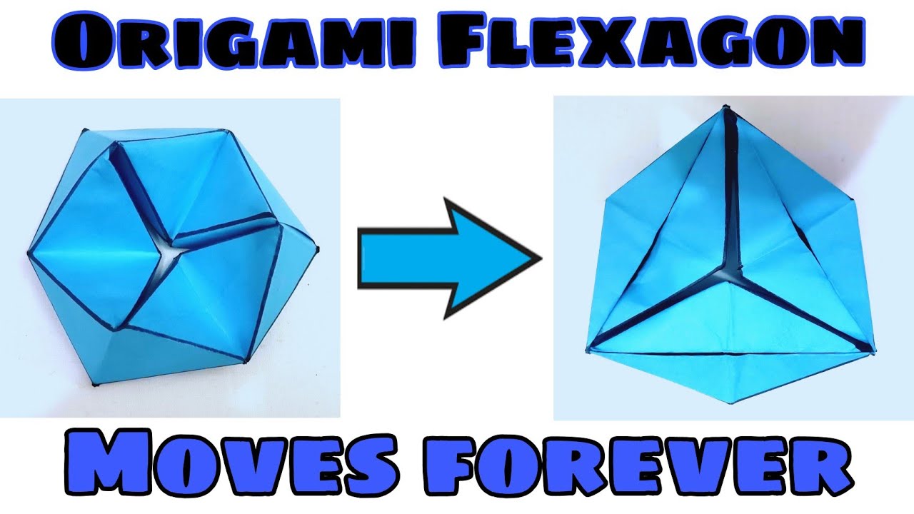 How to make an easy origami moving Flexagon/ Easiest Way Flexagon - YouTube