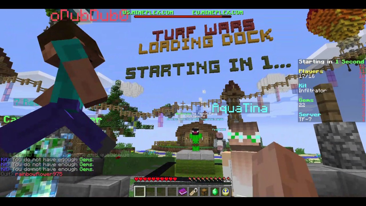 Minecraft MINEPLEX TURF WARS - YouTube