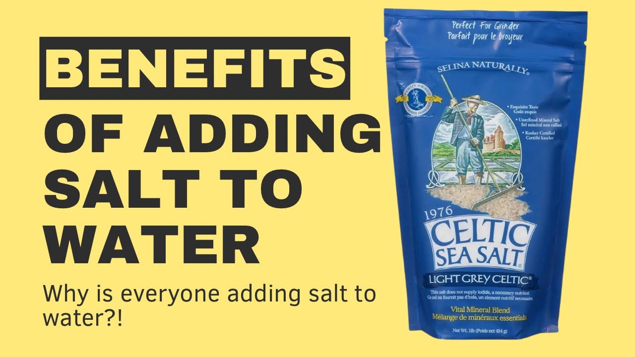 Add Salt To Your Water?! Find Out Why! #seasalt #minerals - YouTube
