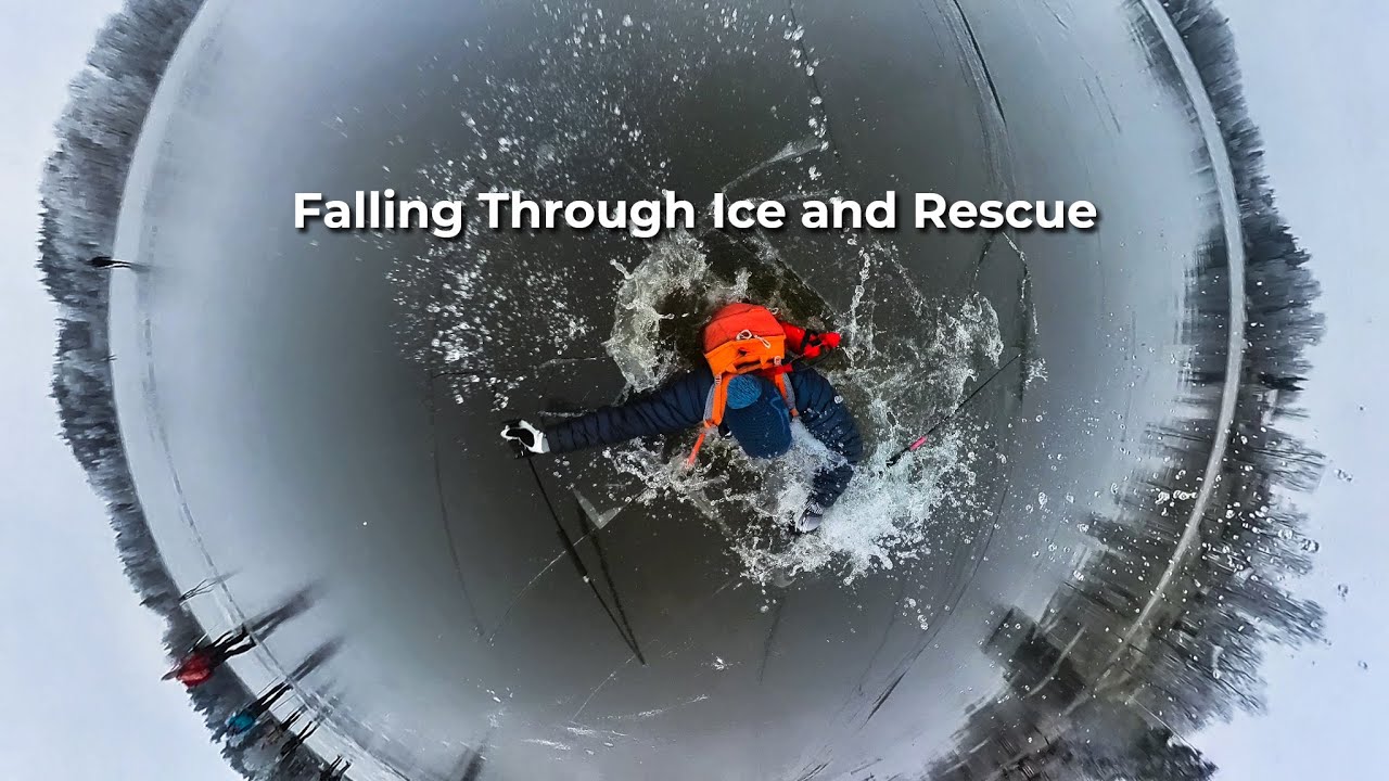 Falling Through Ice and Rescue - YouTube