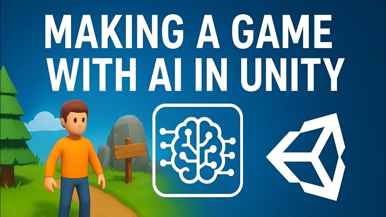Making a game with AI in unity #unity #blender - YouTube