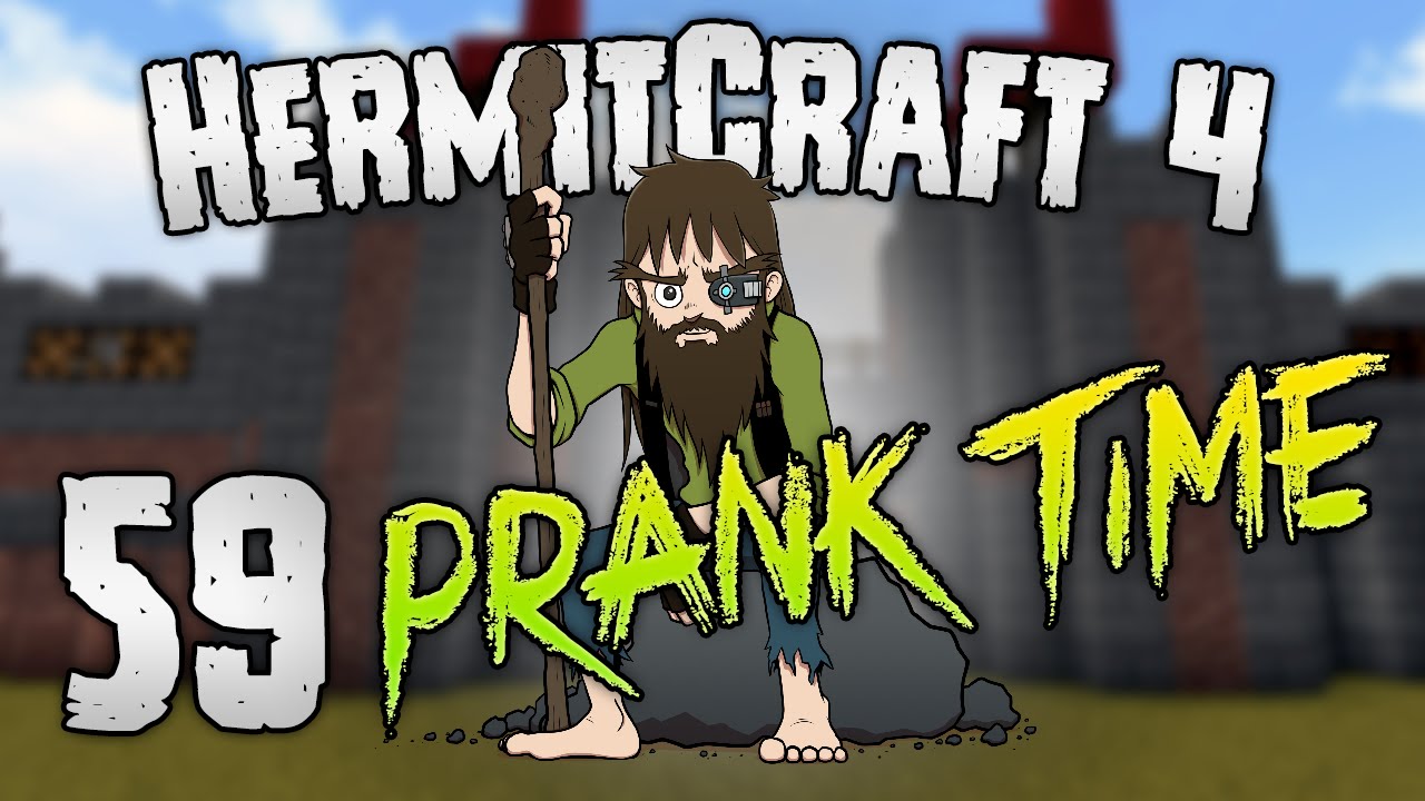 HermitCraft 4 - #59: SUPER POOP CASTLE & VOID VILLAGERS (Minecraft 1.10 ...