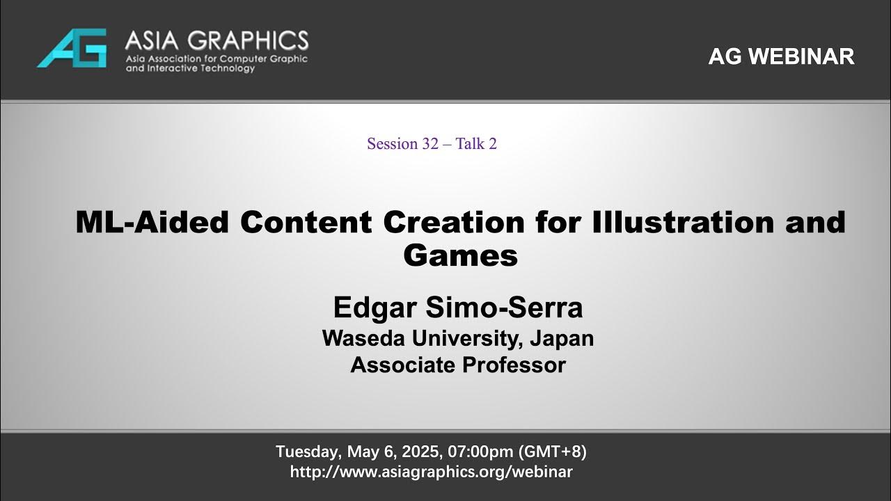 Edgar Simo-Serra -- ML-Aided Content Creation for Illustration and ...
