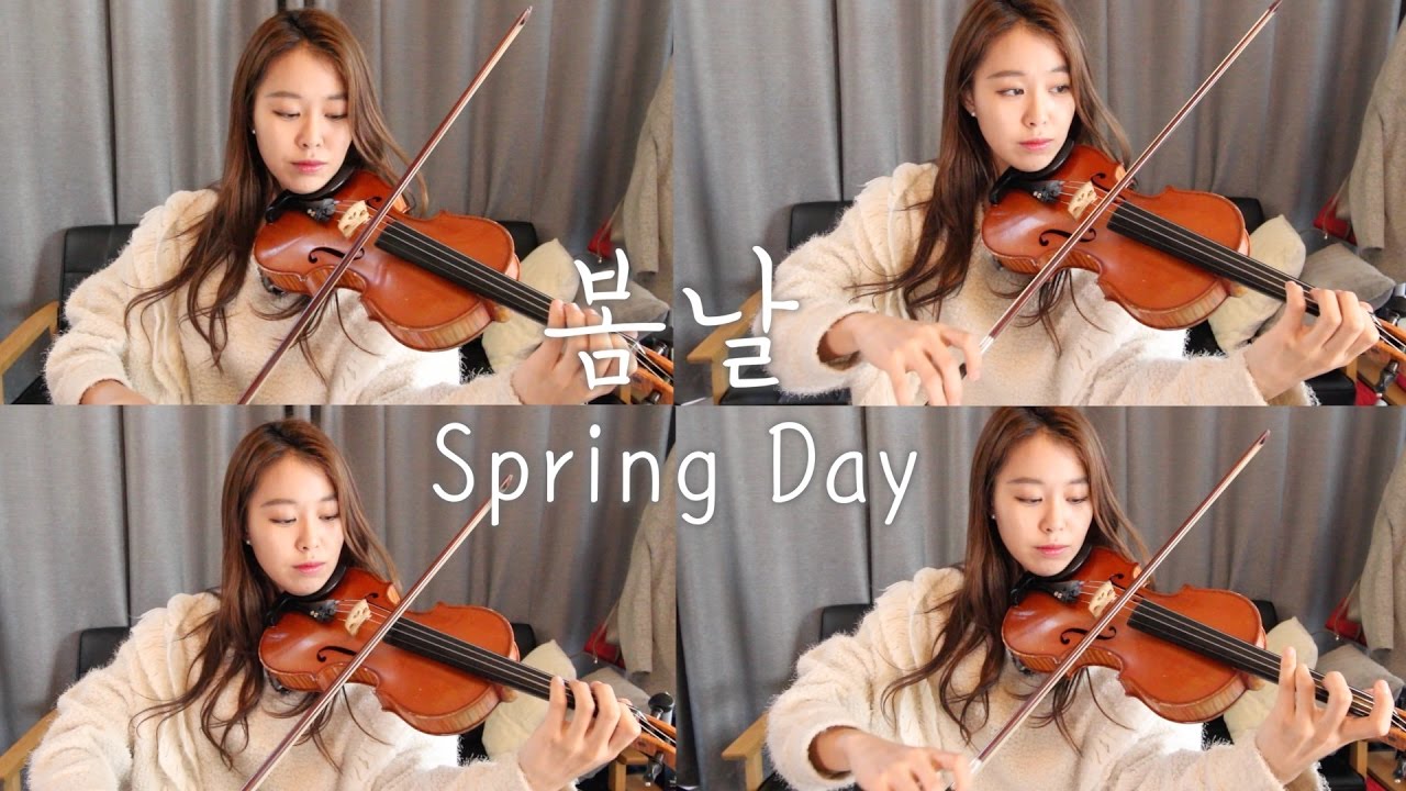 Bts 방탄소년단 Spring Day 봄날 Violin Cover Youtube Music