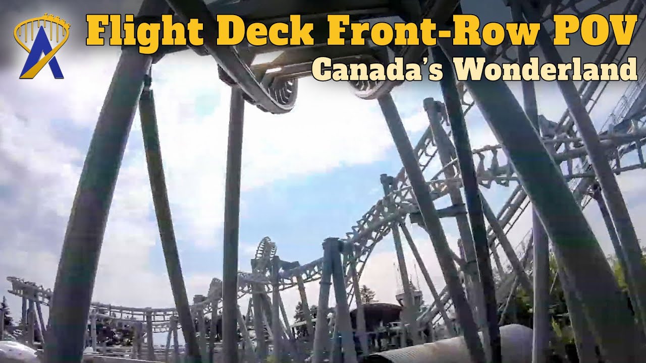 Flight Deck Roller Coaster Front-Row POV at Canada's Wonderland - YouTube