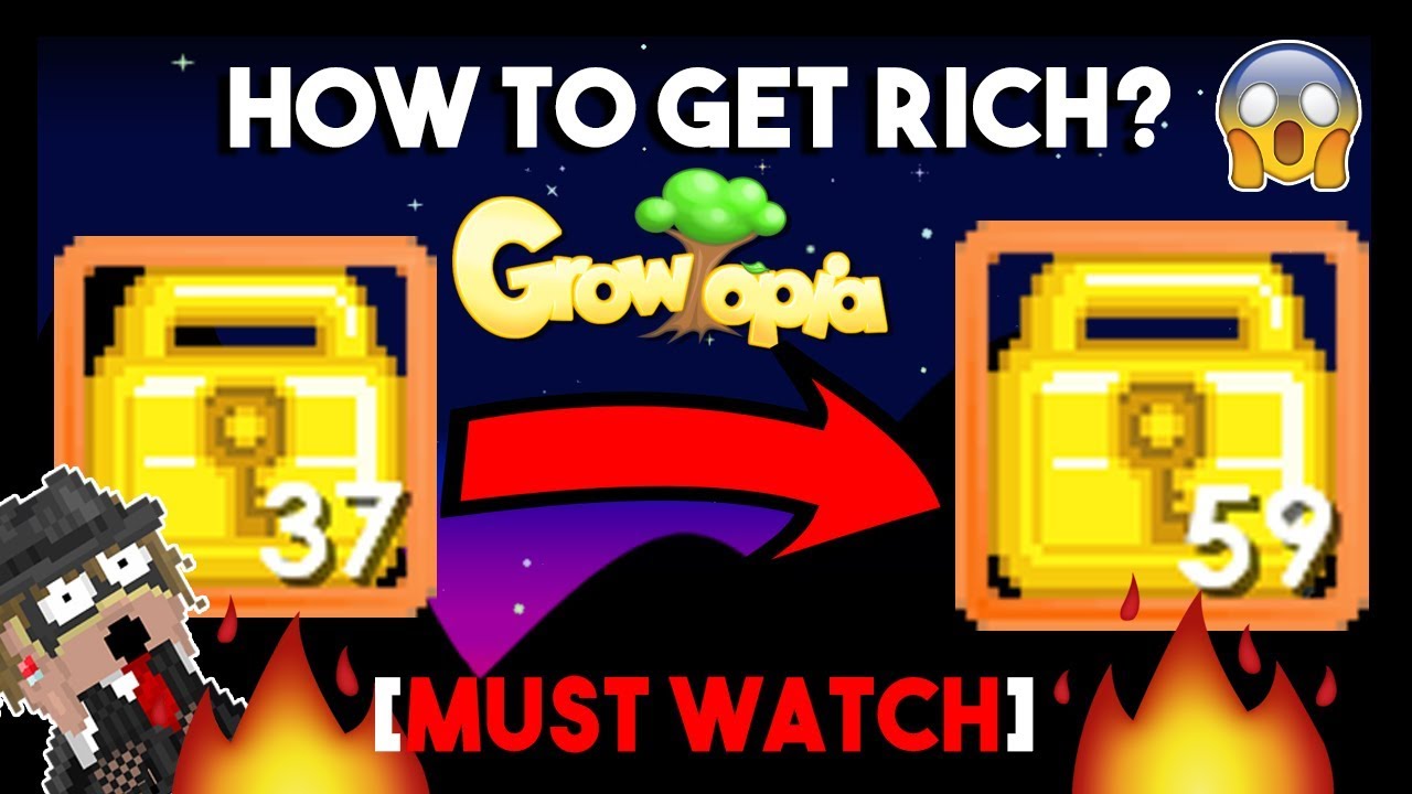 Growtopia| How to get rich with 37 wls!! [Fire Escape] 2018! (MASS #43 ...