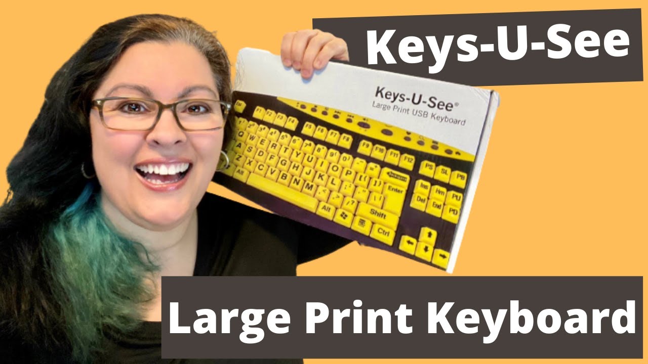 Ablenet Keys U See Keyboard Review - YouTube