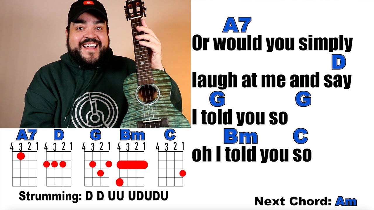 I TOLD YOU SO - Carrie Underwood/Randy Travis (Ukulele Play Along ...