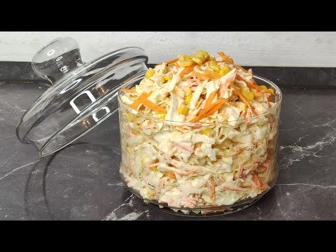 Mayonezli Lahana Salatası // Mayonnaise pointed cabbage salad